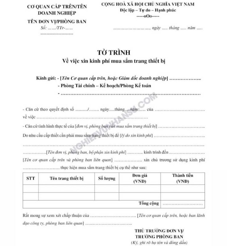 Tờ Trình Là Gì? Cách Viết Tờ Trình - Mẫu Tờ Trình Mới Nhất